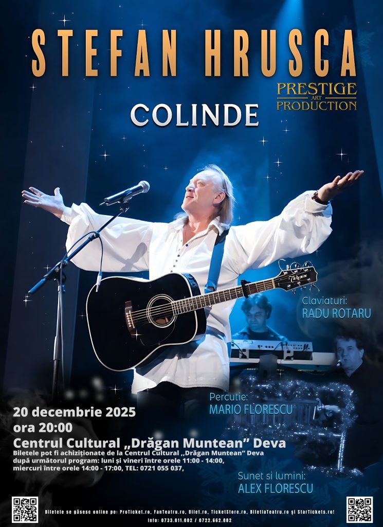 Seară de colinde la Deva – Magia Crăciunului cu Ștefan Hrușcă - Știri ...